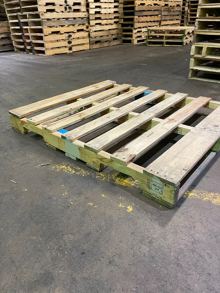 Grade B wooden pallet 4 way Heat Treated HT Pallet , Export Pallet ...