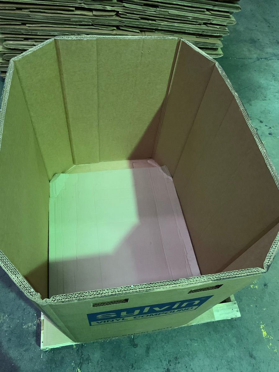 Used 48x40x41 Heavy Duty Octagon Five Wall Gaylord Box , Shipping Box ...