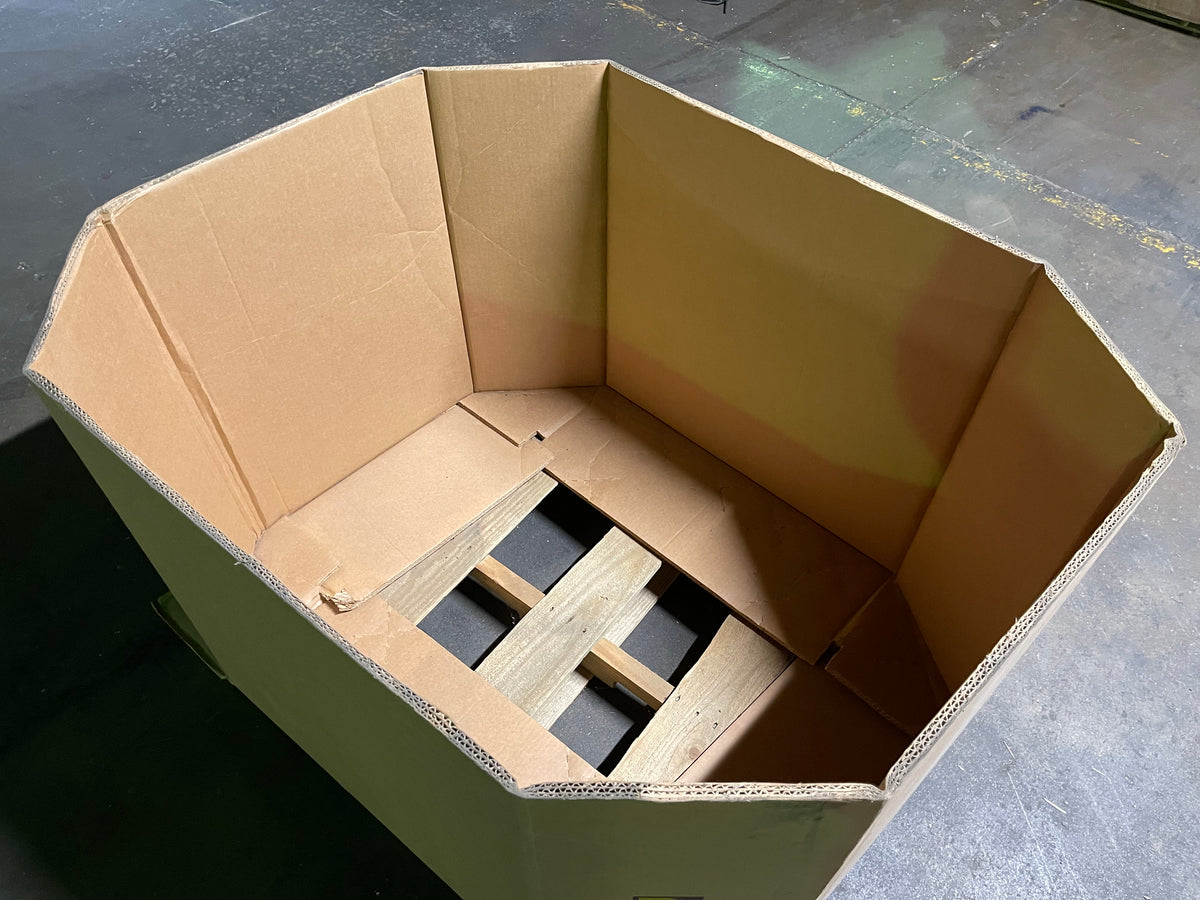 Used 48x40x30 Triple Wall Short Bottom Octagon Gaylord Box , Shipping ...